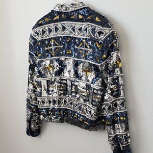 Lew Magram | Jackets & Coats | Vintage Rare Lew Magram Sequin Jacket ...